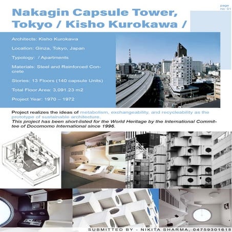 Nakagin Capsule Tower | PDF