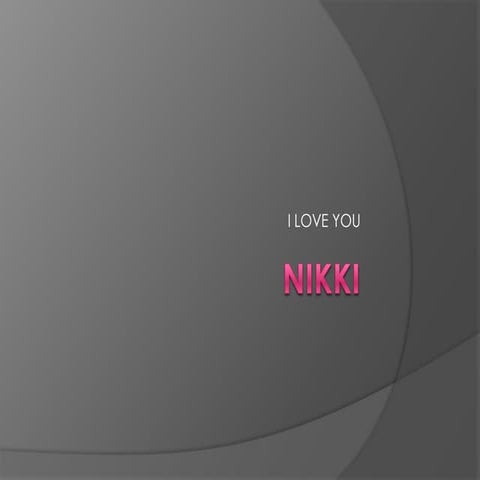 Nikki | PPTX
