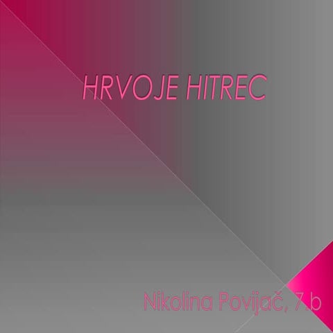 Hrvoje Hitrec | PPTX