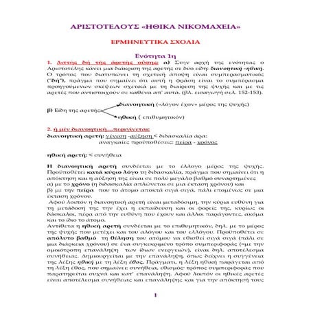 Αριστοτέλους Ηθικά Νικομάχεια - Απαντήσεις Ερωτήσεων | PDF