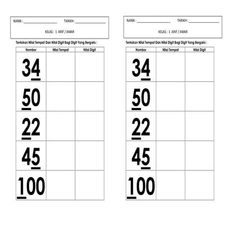 Nilai Digit Cikgu Ng Kc Matematik Tahun 3 Nilai Digit 