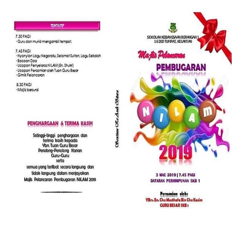 Pelancaran Pembugaran Nilam 2019 | PPTX