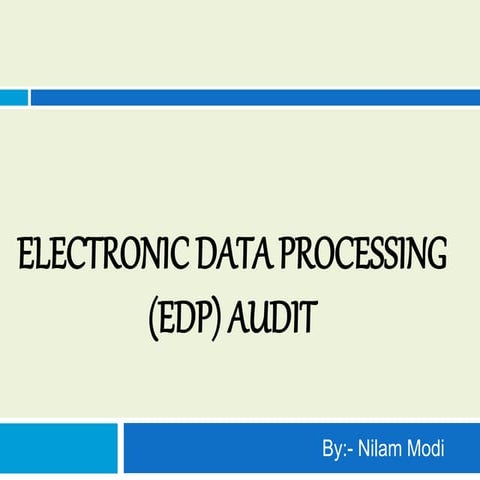 EDP AUDIT | PPTX