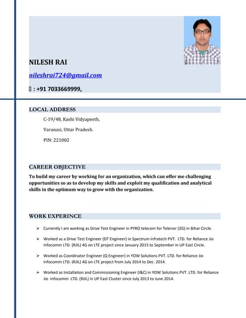 waseem akram jio resume | DOC