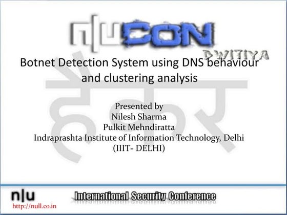 Seminar on Botnet Detection | PPTX | Information and Network Security ...