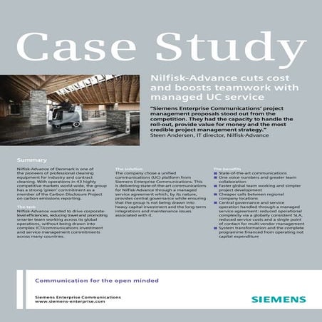 Nilfisk Case Study | PDF