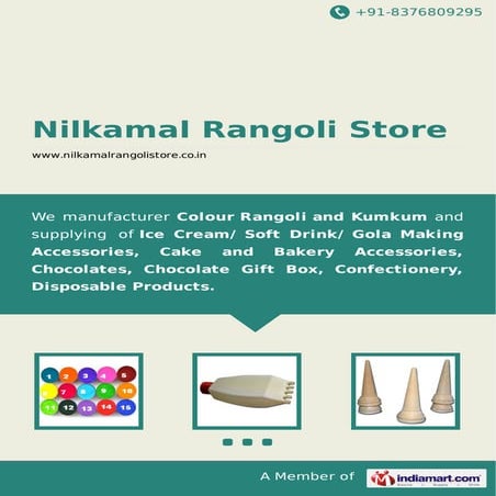 Nilkamal rangoli-store | PDF | Desserts and Baking | Food & Drink