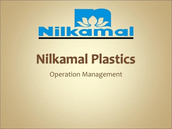 Nilkamal plastics | PPT