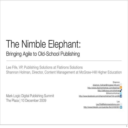 MLDPS09 The Nimble Elephant | PDF
