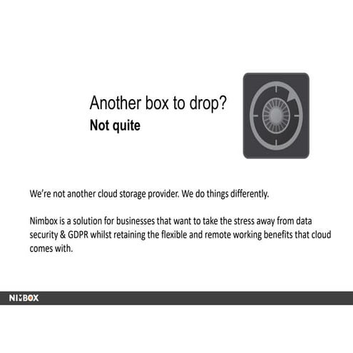 Nimbox Presentation Ppt