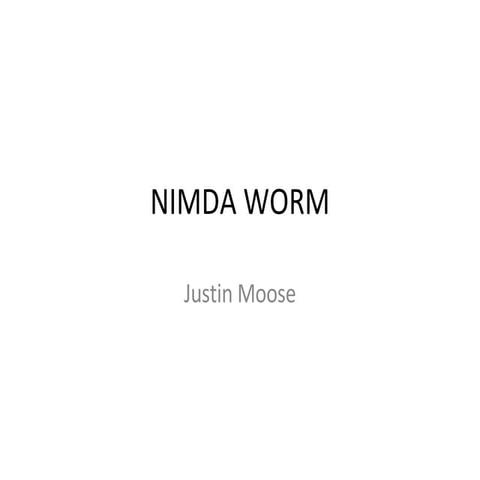 Nimda Worm | PPT