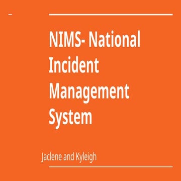 National incident Management System Training | PPT
