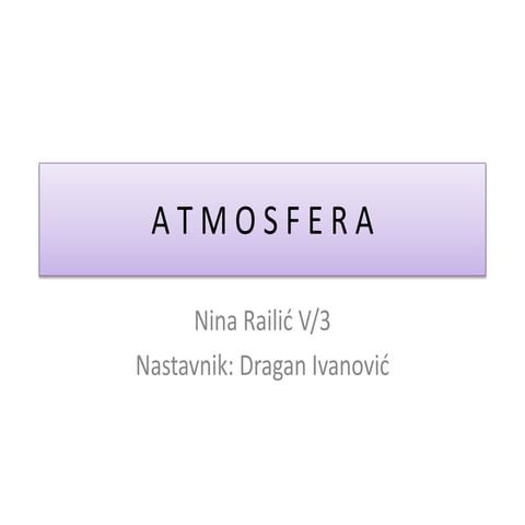 Atmosfera | PPT