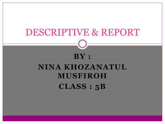 Descriptive Text | PPT