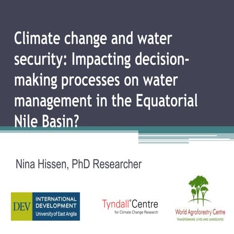 Climate change and water security: Impacting decision-making processes ...