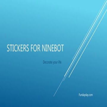 Ninebot by segway mini plus stickers | fundayday | PPT