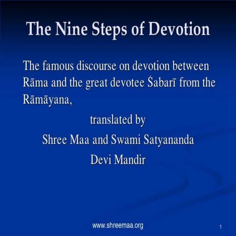Nine steps of devotion | PDF | Hinduism | Religion & Spirituality