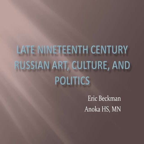 Nineteenth century russia | PPTX | Politics