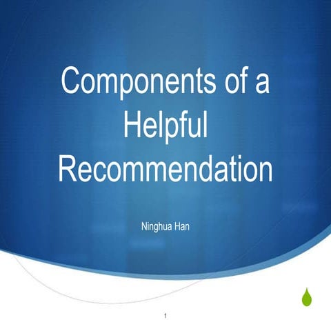 QM Helpful Recommendations | PPTX