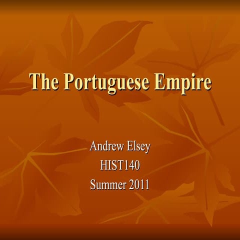 The Portuguese empire | PPTX