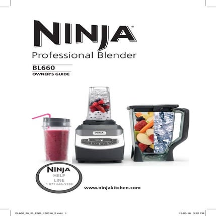 Ninja bl660-users-manual-746333 | PDF