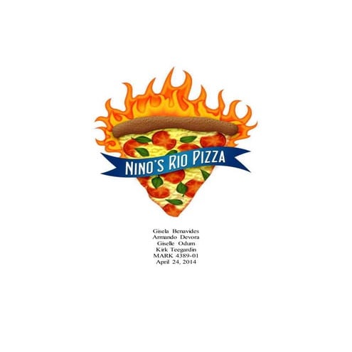 Nino's Rio Pizza Marketing Plan | DOCX