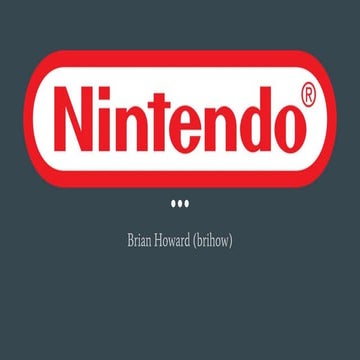 History of Nintendo | PPTX
