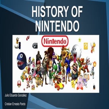 Nintendo and sony | PPTX