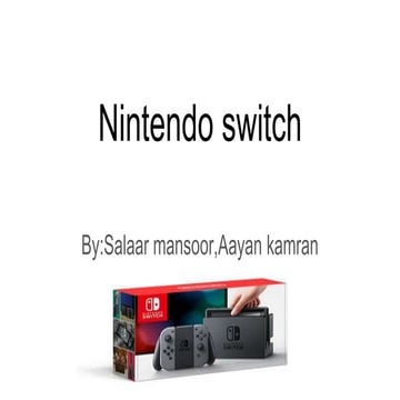 Nintendo switch | PPTX