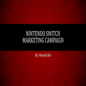 Nintendo switch | PPTX