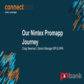 Nintex Promapp at ACC: Our Journey So Far | PDF