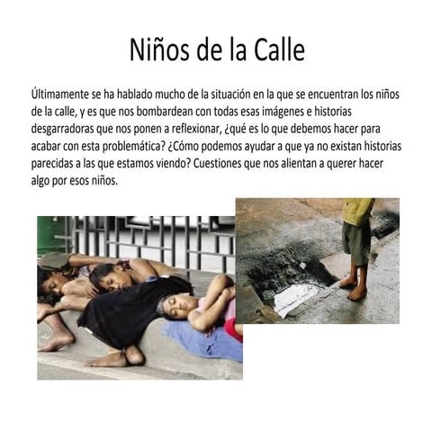 Niños de la calle | PPT