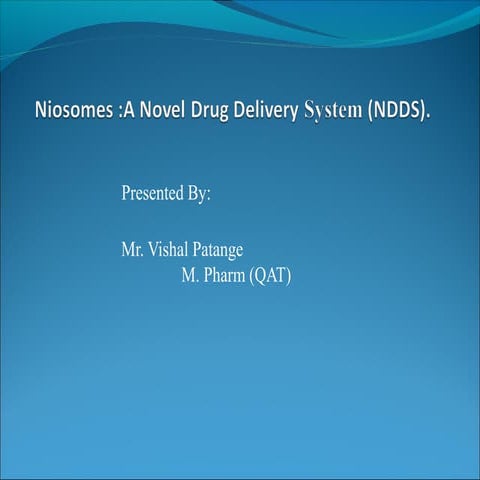 Niosome seminar | PPT