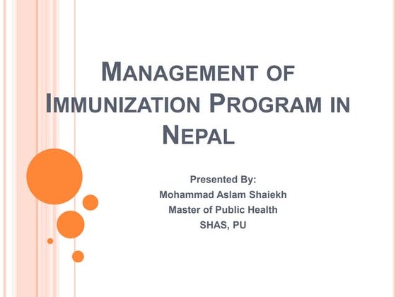 Universal immunization programme | PPT