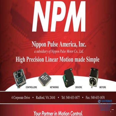 Nippon Pulse high precision linear motion made simple presentation 2009 | PDF | Radio Control ...
