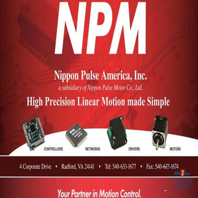 Nippon Pulse high precision linear motion made simple presentation oct ...