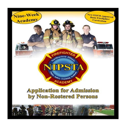 NIPSTA Fire Academy Application for Admission | PDF