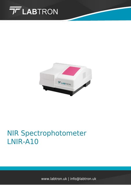 Nano-Spectrophotometer | PDF