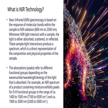 NIR presentation for food analysis through NIR | PPT