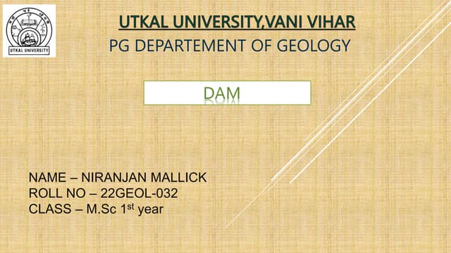 Geological Considerations - Dam | PDF