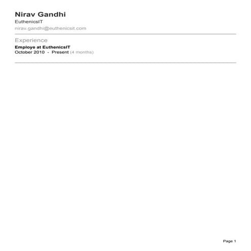 Nirav Gandhi | PDF