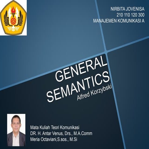 General Semantics Theory | PPTX