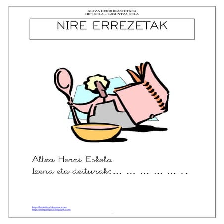 Nire errezetak | PDF