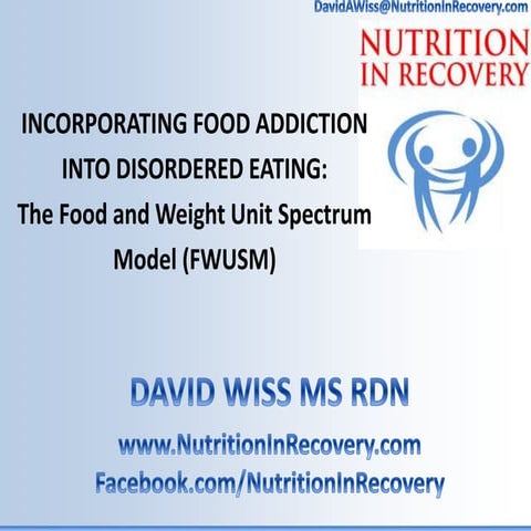 Incorporating Food Addiction into Disordered Eating: The Food and ...