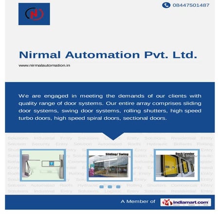 Nirmal Automation, Pune, Swing Gates | PDF