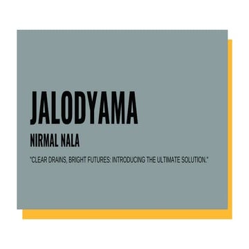 Jalodyama - Nirmal Naala ; CLEAR DRAINS | PDF