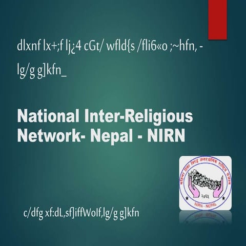 National Inter-religious Network Nepal (NIRN Nepal) | PPT