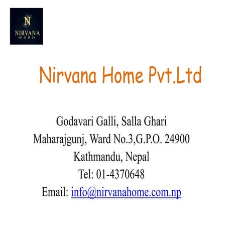 Nirvana home pvt | PPTX