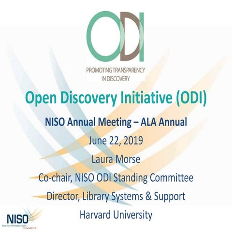 Morse "Open Discovery Initiative" | PPT