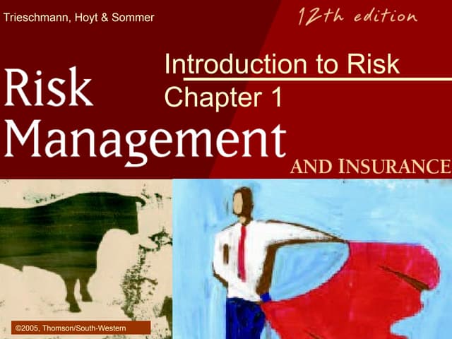 Chapter1 introduction to risk management | PPTX